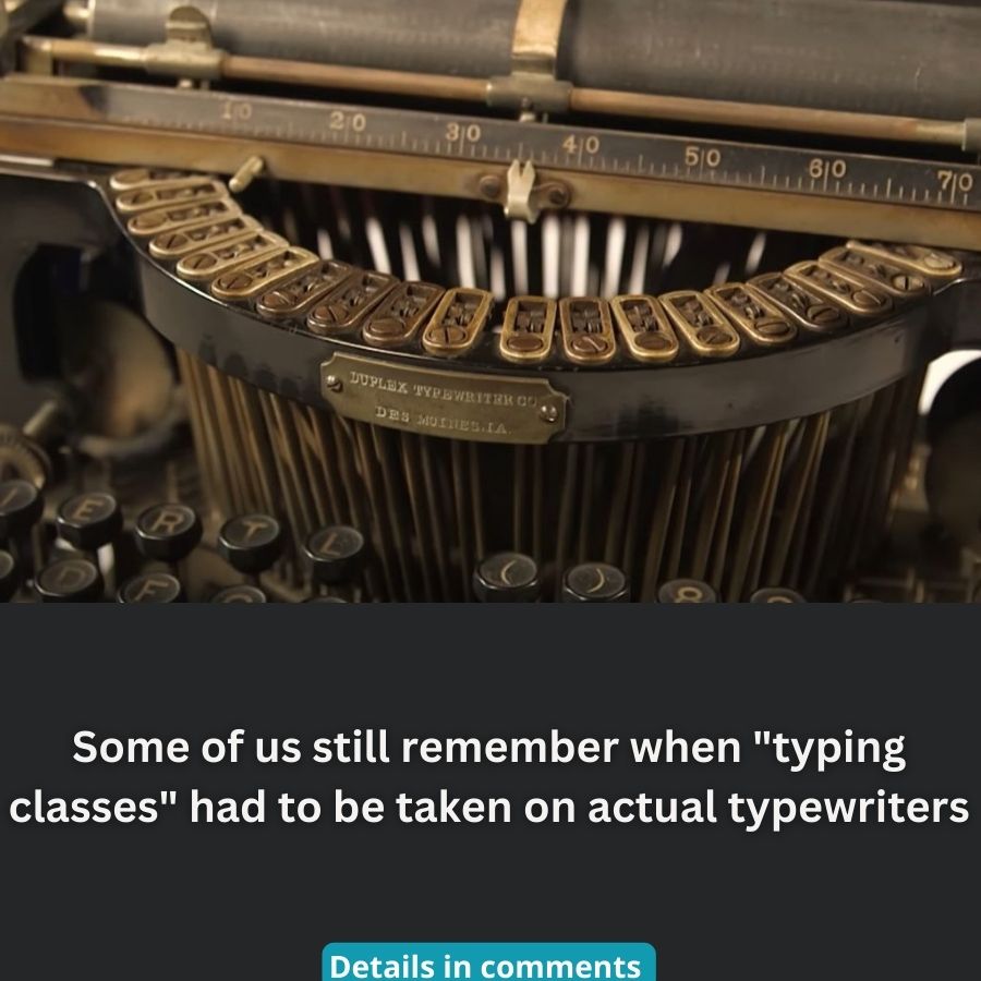 Some of us still remember when “typing classes” had to be taken on ...