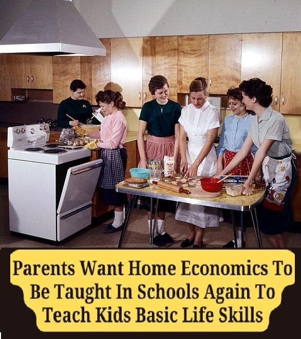 Parents Want Home Economics To Be Taught In Schools Again To Teach Kids ...