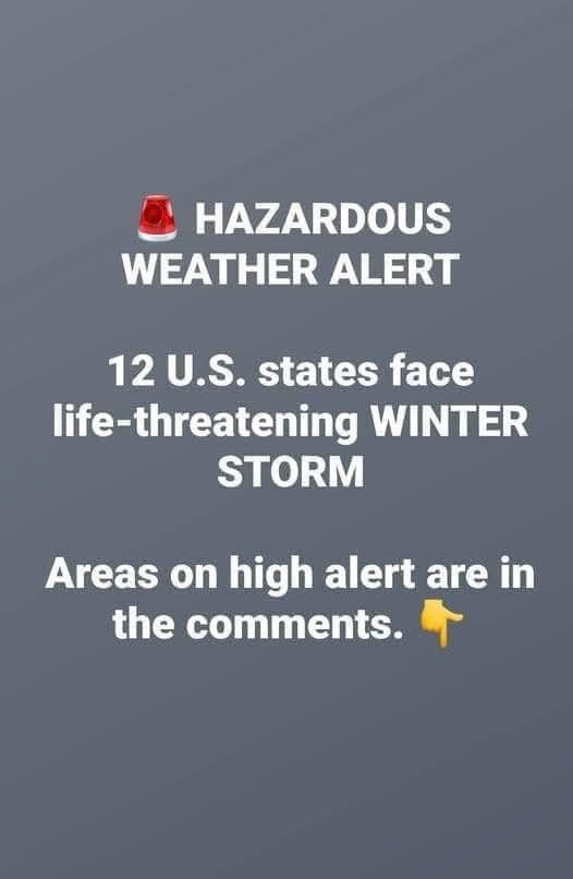 12 US States Face Hazardous Winter Storm Warnings — Weather Forecast ...