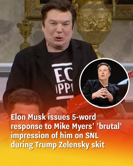 Elon Musk issues 5-word response to Mike Myers’ ‘brutal’ impression of ...