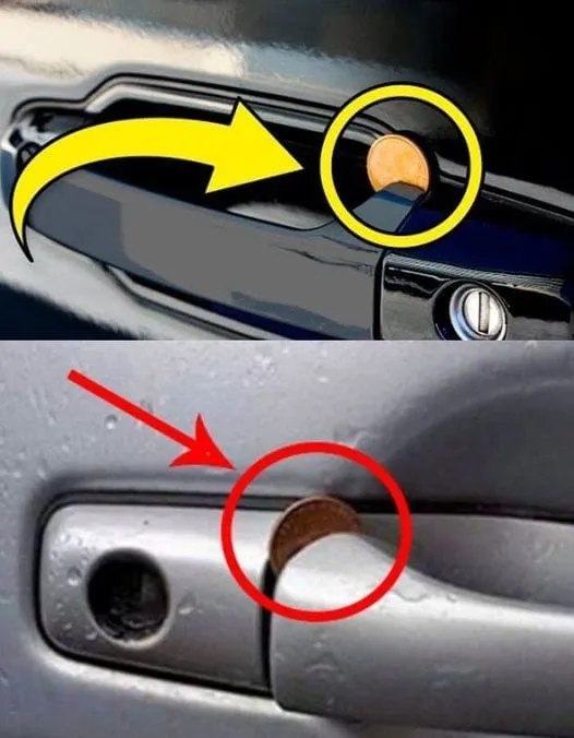 If you see a coin stuck in your car door handle, you’d better call the ...
